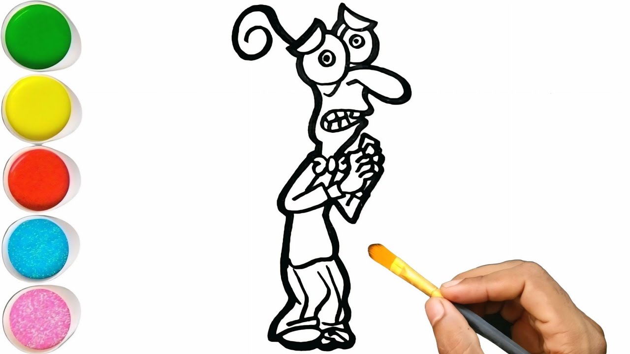 How to Draw Fear From Inside Out 2 | How to Draw Fear - YouTube