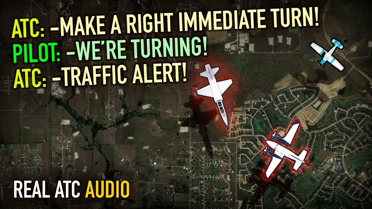 CLOSE CALL. NEAR MID-AIR COLLISION Between Military and FAA Airplanes ...