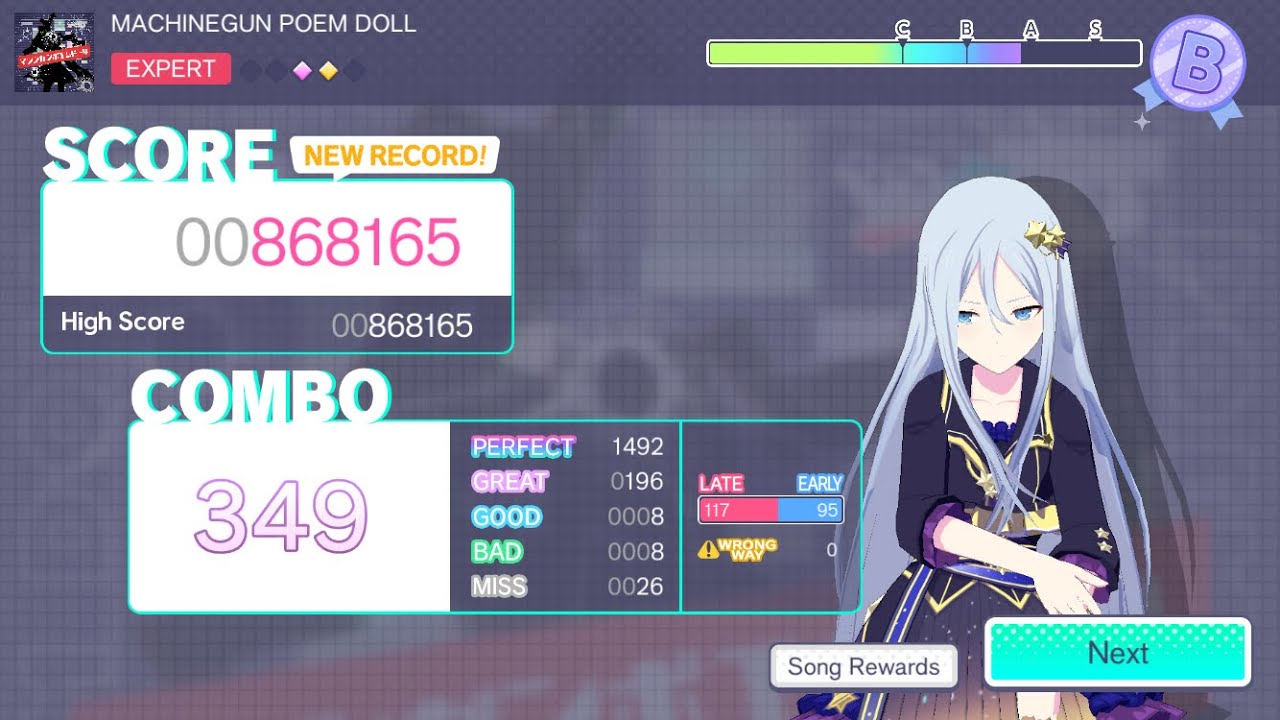 MACHINE GUN POEM DOLL expert chart clear - YouTube