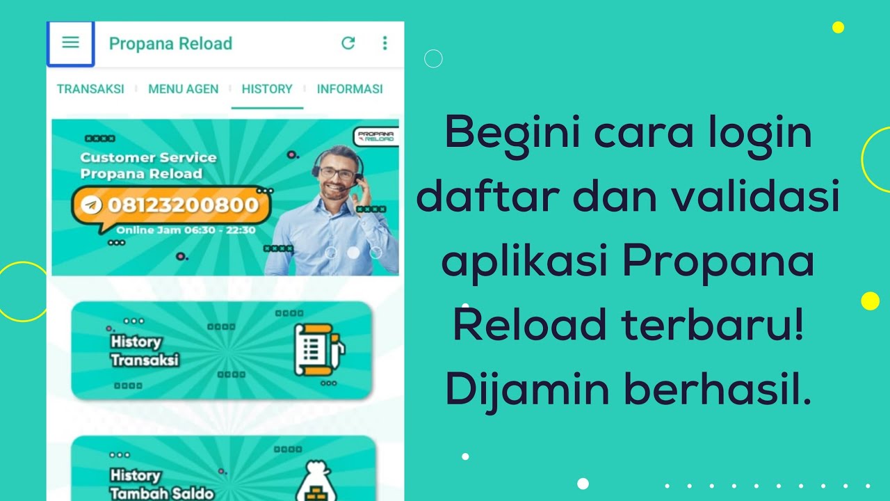 propana reload apk terbaru, cara daftar dan login propana reload - YouTube