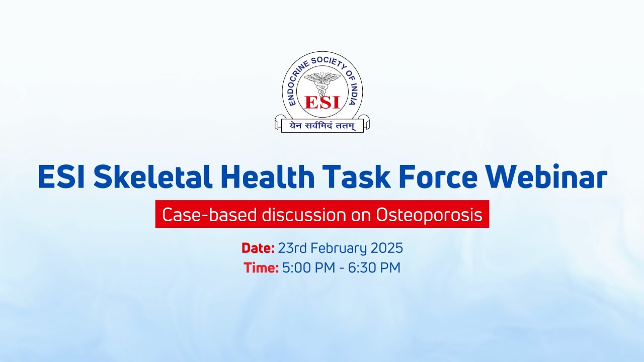 ESI Skeletal Health Task Force Webinar - YouTube