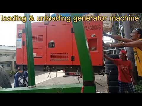 BOOMTRUCK loading unloading generator machine - YouTube