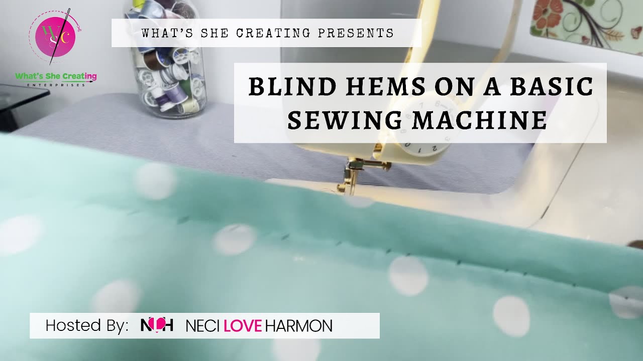 Blind Hem stitch function tutorial on a Basic Sewing Machine - YouTube