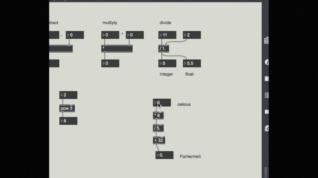 Math in Max 7 - Example - YouTube