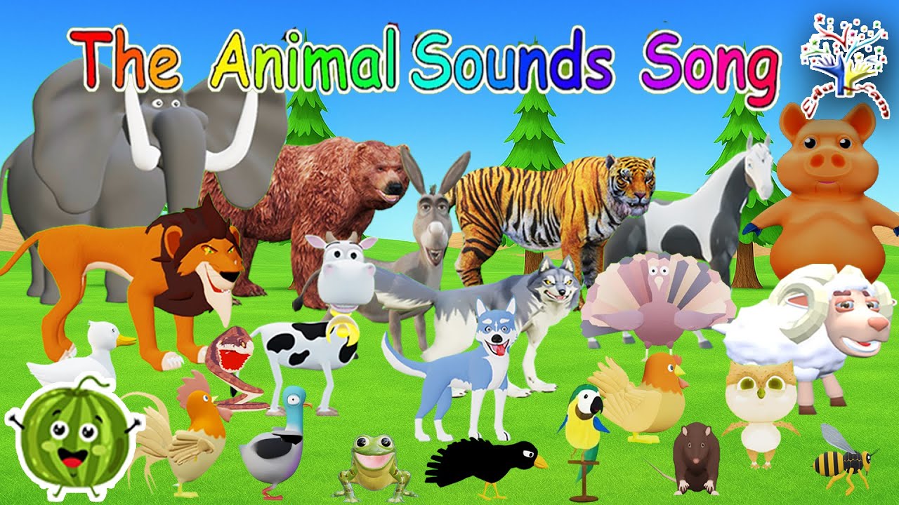 The Animal Sounds Song AS9AMW Let's see what the animals say! || Edufam ...