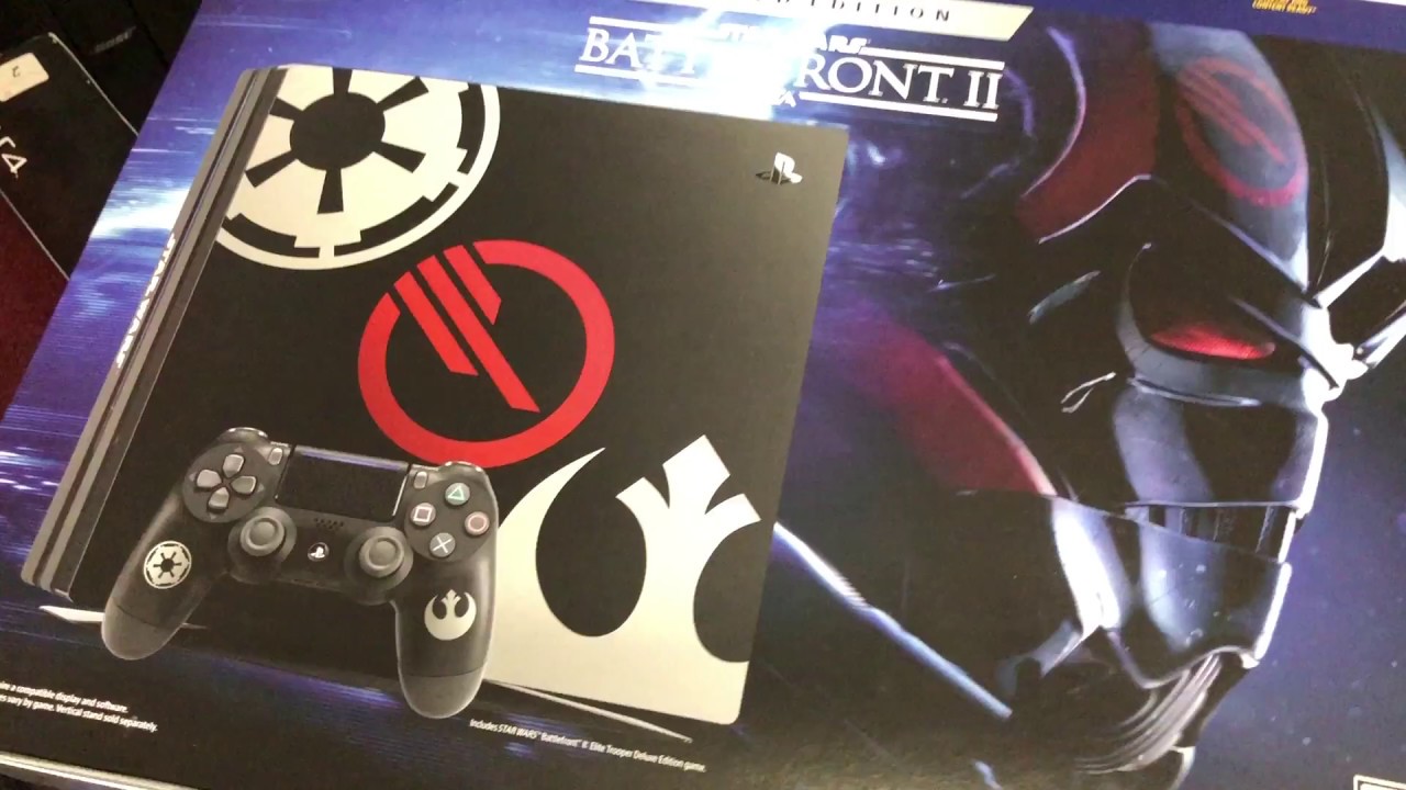 UnBoxing the Star Wars Battlefront II Limited Edition PS4 Pro - YouTube