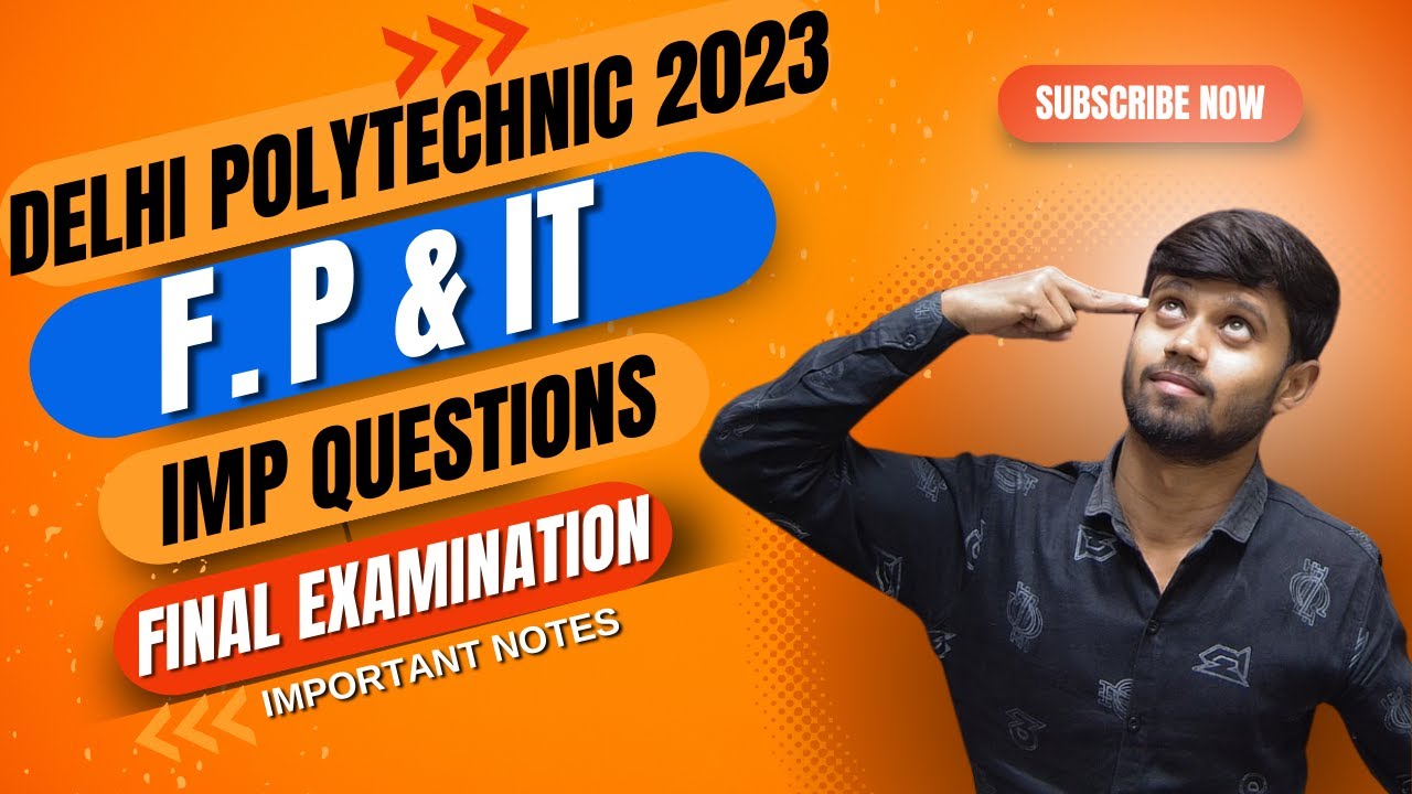 Delhi Polytechnic 2023 : Fundamental of programing & information ...