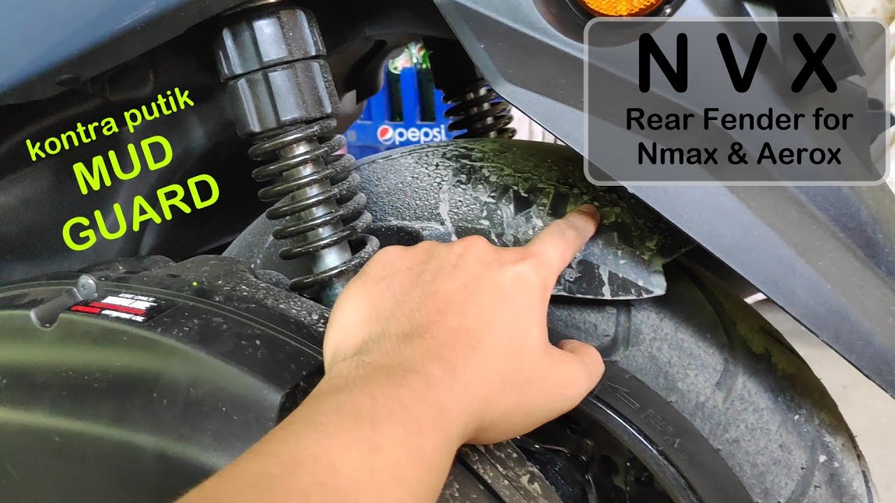 Nmax and Aerox Rear Fender V2 & V2.1 installation Yamaha NVX Fender ...