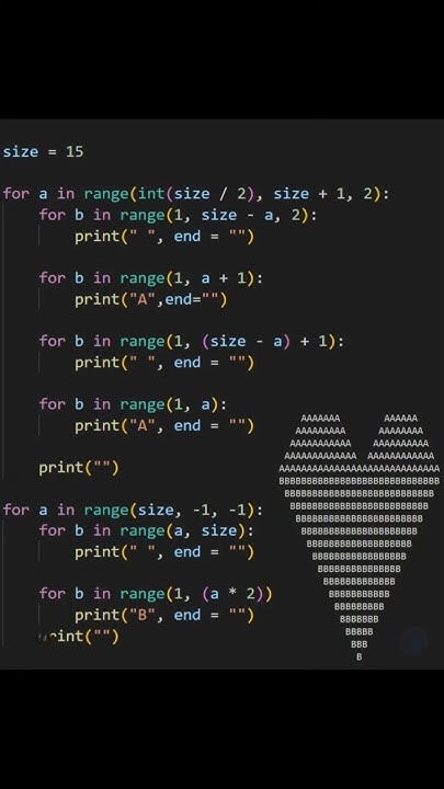 Python pattern programs #trending #codeing #shortviral #python #heartstyle - YouTube