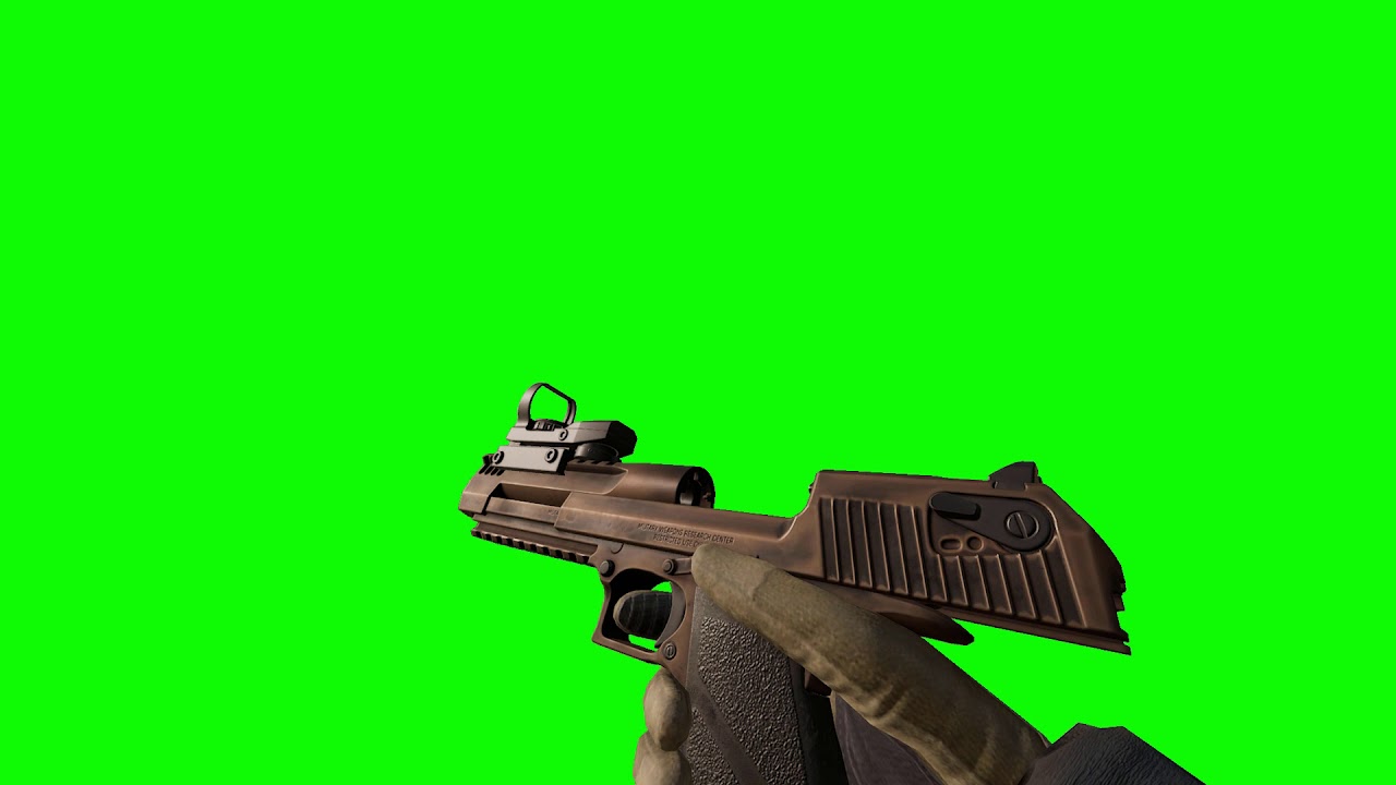 PUBG- Deagle (Desert Eagle) green screen - YouTube