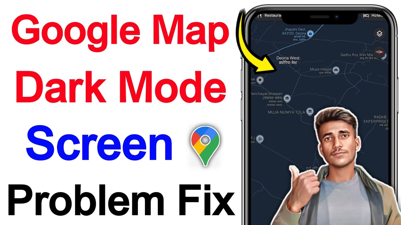 Google map screen dark problem | How to change dark screen problem in ...