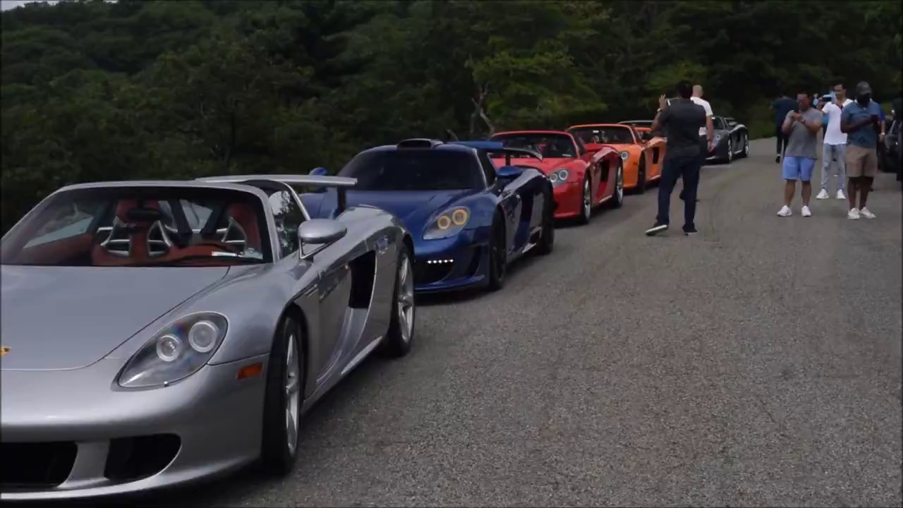 Riding in the World's Largest Carrera GT Rally! - YouTube