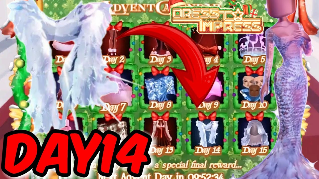 What item is there for advent calendar day 13 ADVENT CALENDAR DAY 14 DTI - DRESS TO IMPRESS # ...