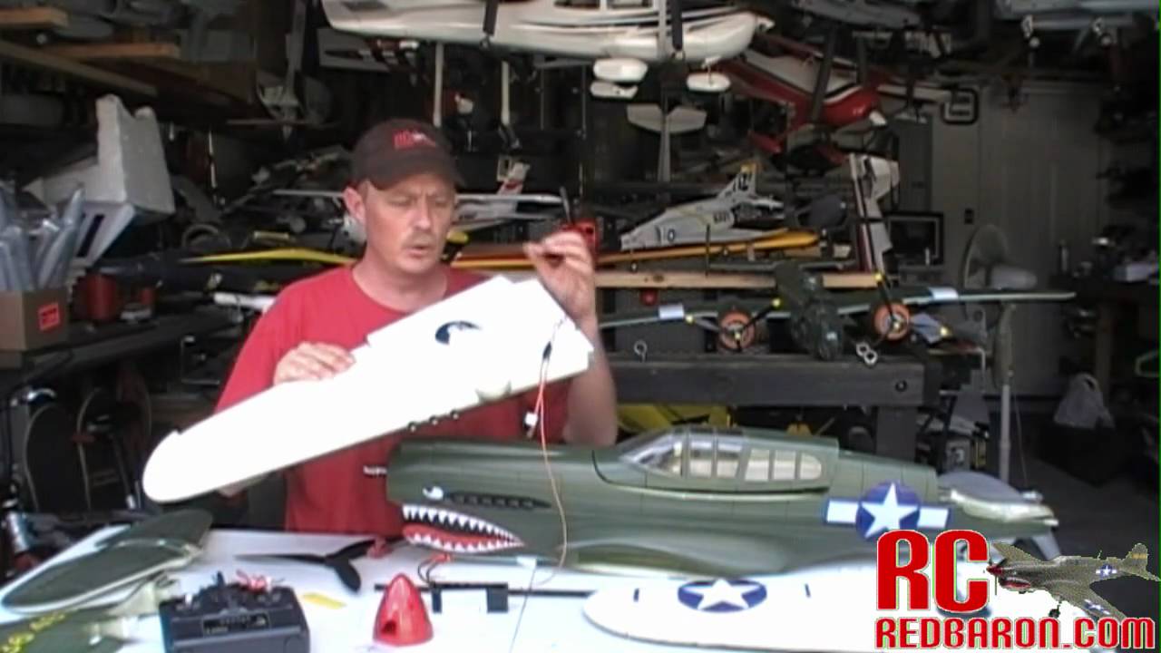 P-40 Warhawk Airfield 55inch wing RTF - 90degree retracts - BUILD VIDEO ...