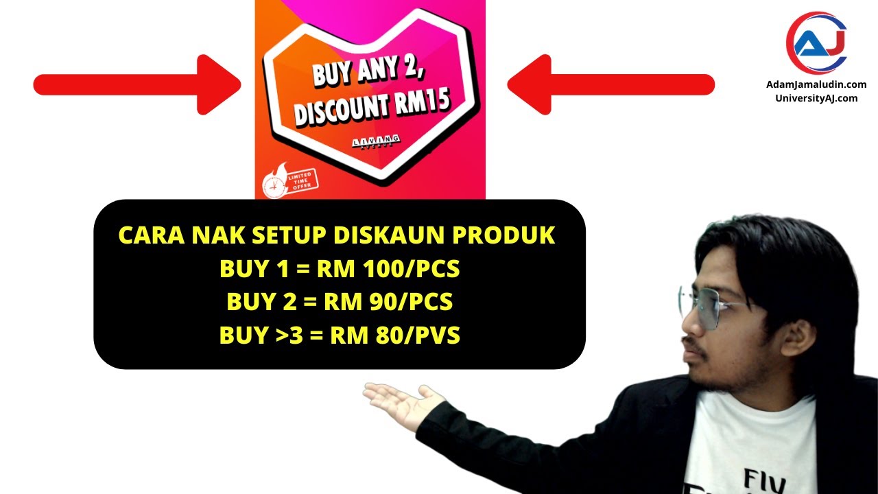 Tutorial Set Diskaun Pada Produk untuk pembelian lebih dari 1 - Adam ...