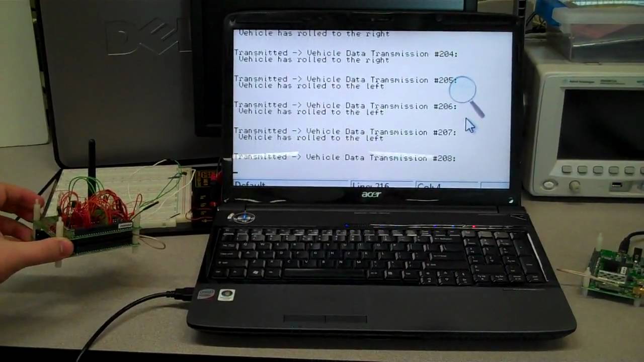 Accelerometer on PCB demo - YouTube