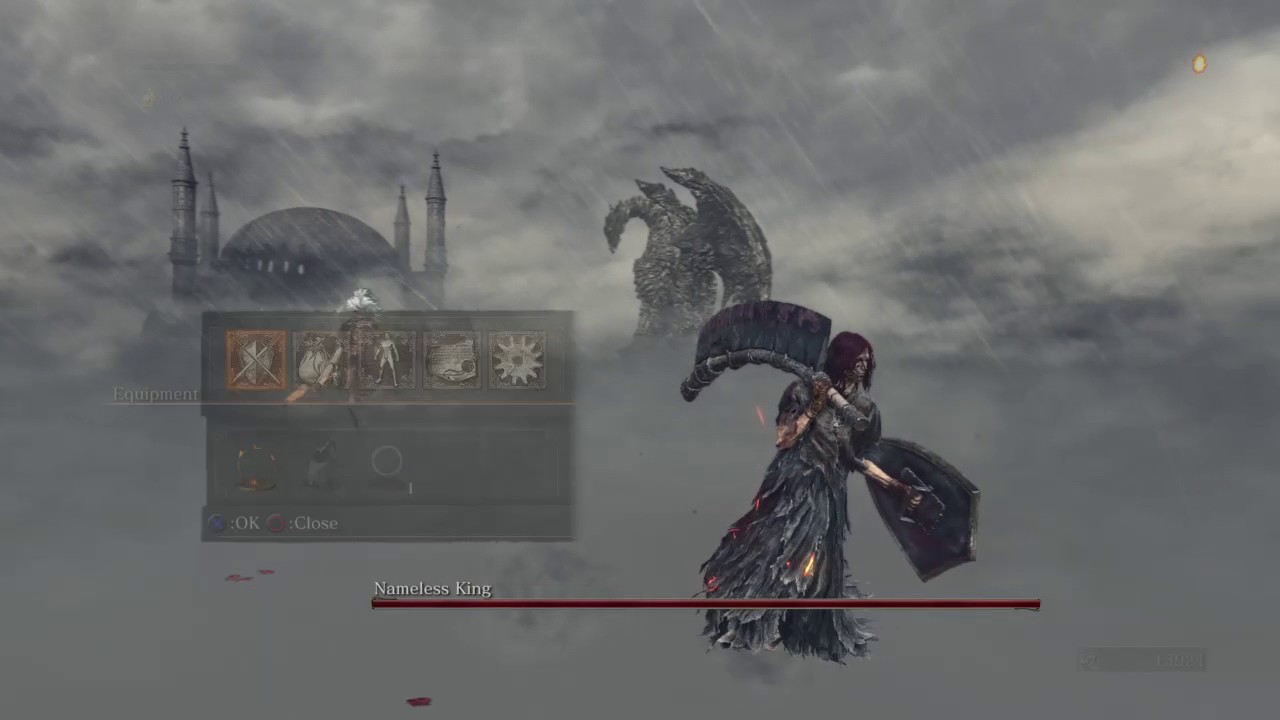 DARK SOULS III Nameless King Boss Fight - YouTube