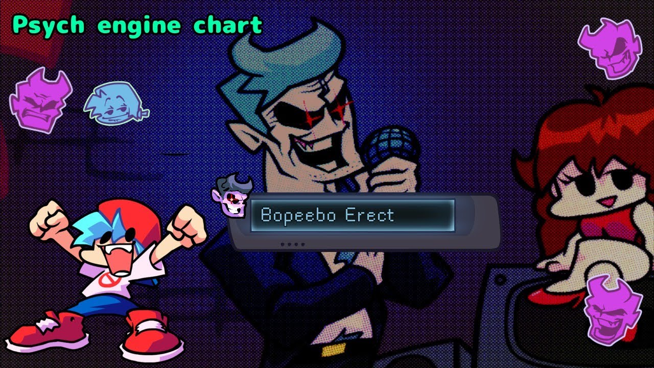 Friday Night Funkin bopeebo erect chart for psych engine - YouTube