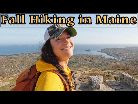 A Late Fall Hike in Maine w Ocean Views | Mount Battie to Mount Megunticook, Camden Hills State Park