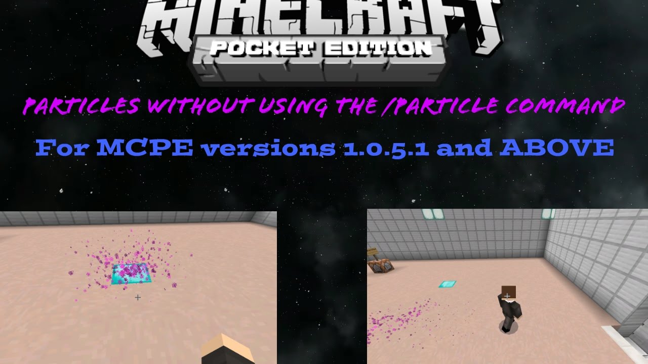 How to create Particles | MCBE Tutorial [1.1.0.9] (old) - YouTube