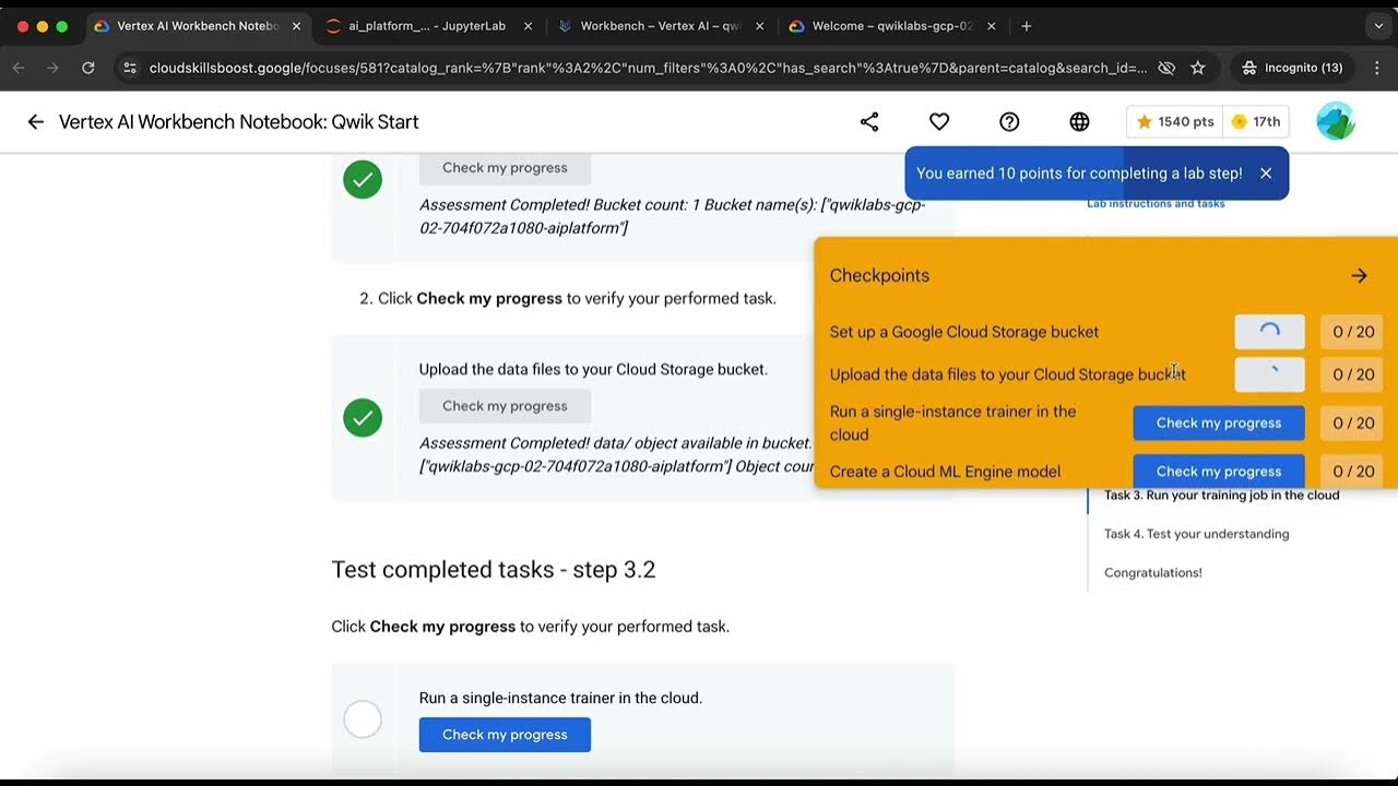 Vertex AI Workbench Notebook: Qwik Start | GSP076 - YouTube