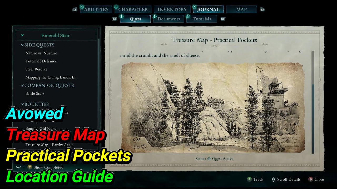 Avowed / Treasure Map / Practical Pockets / Location Guide - YouTube