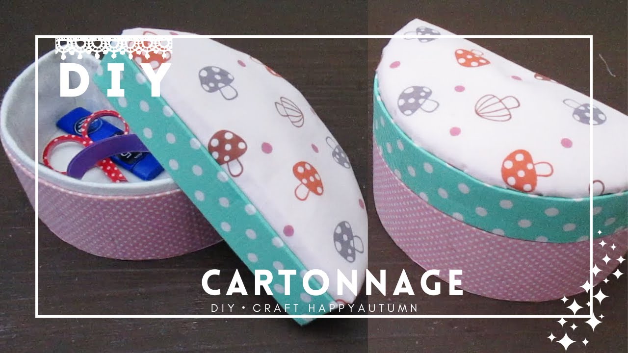 DIY: Cartonnage Box from Recycled Cardboard and favorite cloth / craft ...