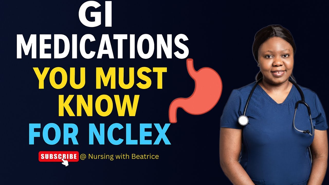 Commonly Tested GI Meds/ Review of GIT Medications Nursing & NCLEX Prep ...
