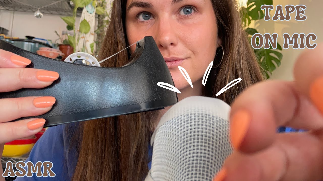 ASMR Tape on Bare Mic + Scratching & Hand Movements 💤 ASMR for SLEEP 💤 ...