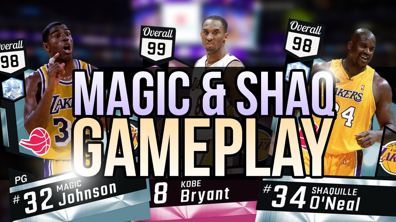 98 OVERALL DIAMOND MAGIC JOHNSON AND SHAQ!!! MAGIC THE MOST OP PG IN 2k ...