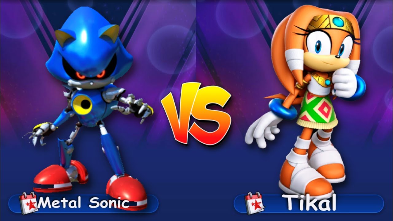 Sonic Forces Super Rare Characters Battle - Metal Sonic Vs Tikal ...