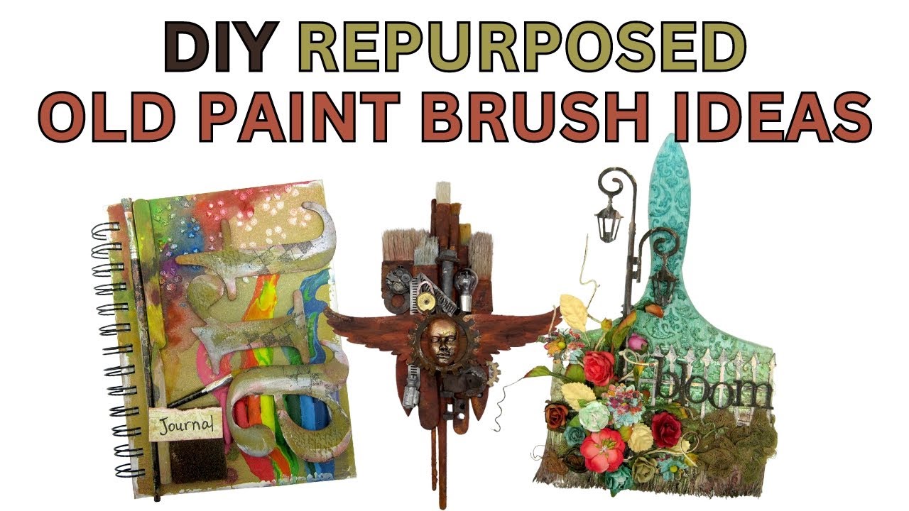 DIY Repurposed Paint Brush Ideas - YouTube