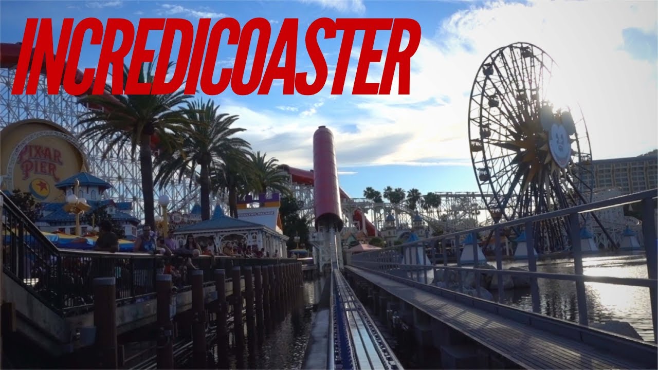 INCREDICOASTER Front Row Ride POV at Disney's California Adventure ...