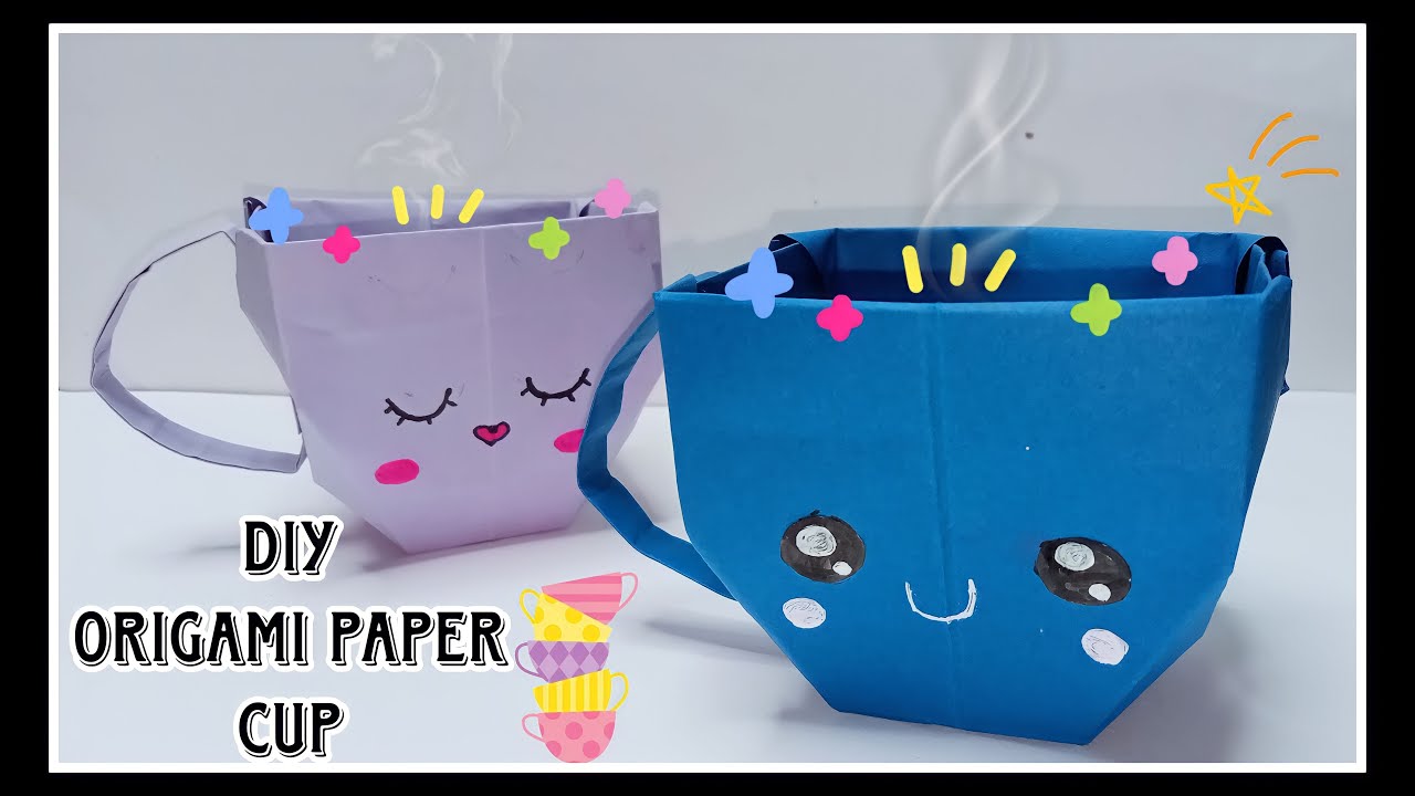 Diy- Origami Paper Cup 🍵| How To Make Cup With Paper| Seema Art and ...
