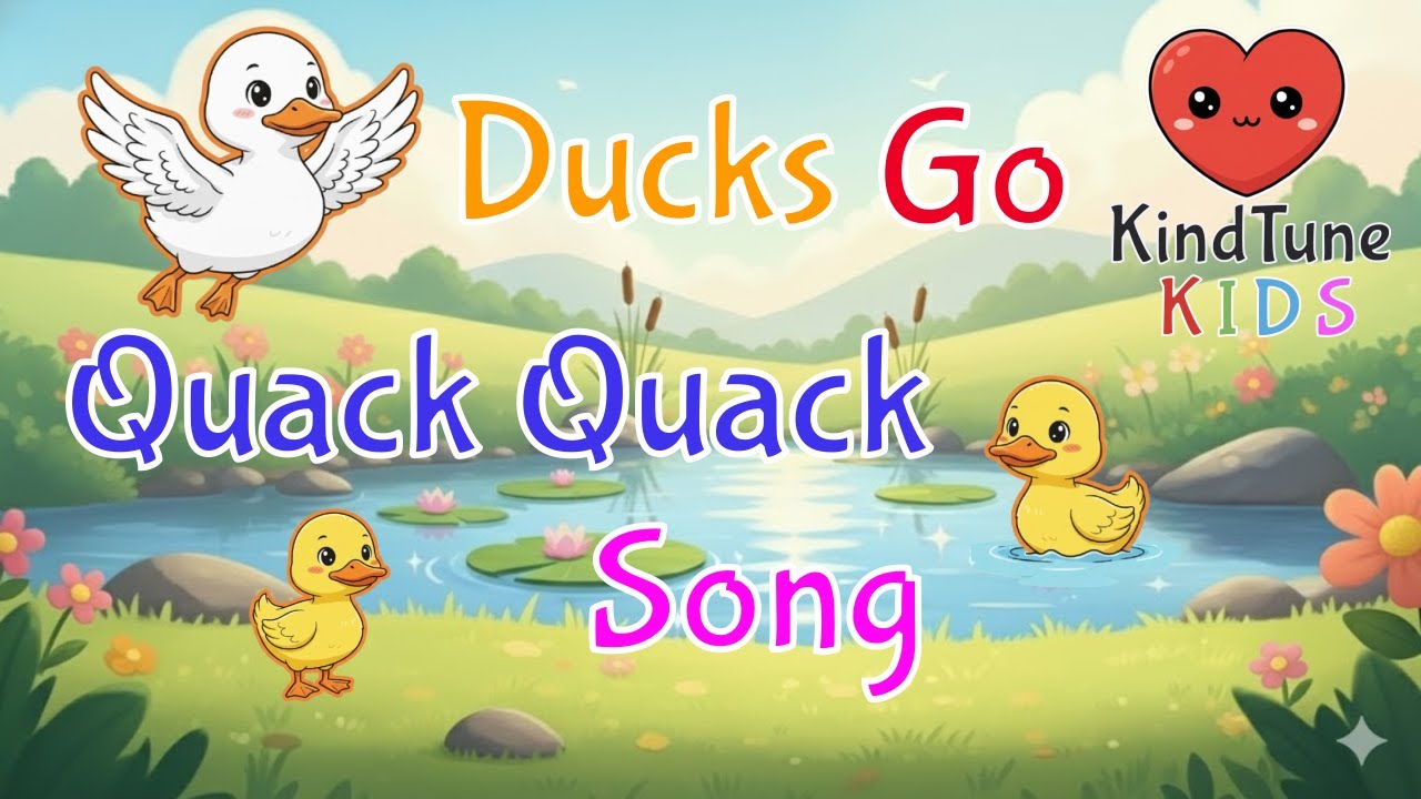 🎶Ducks Go Quack Quack | Fun Animal Song for Kids | Sing Along & Learn ...