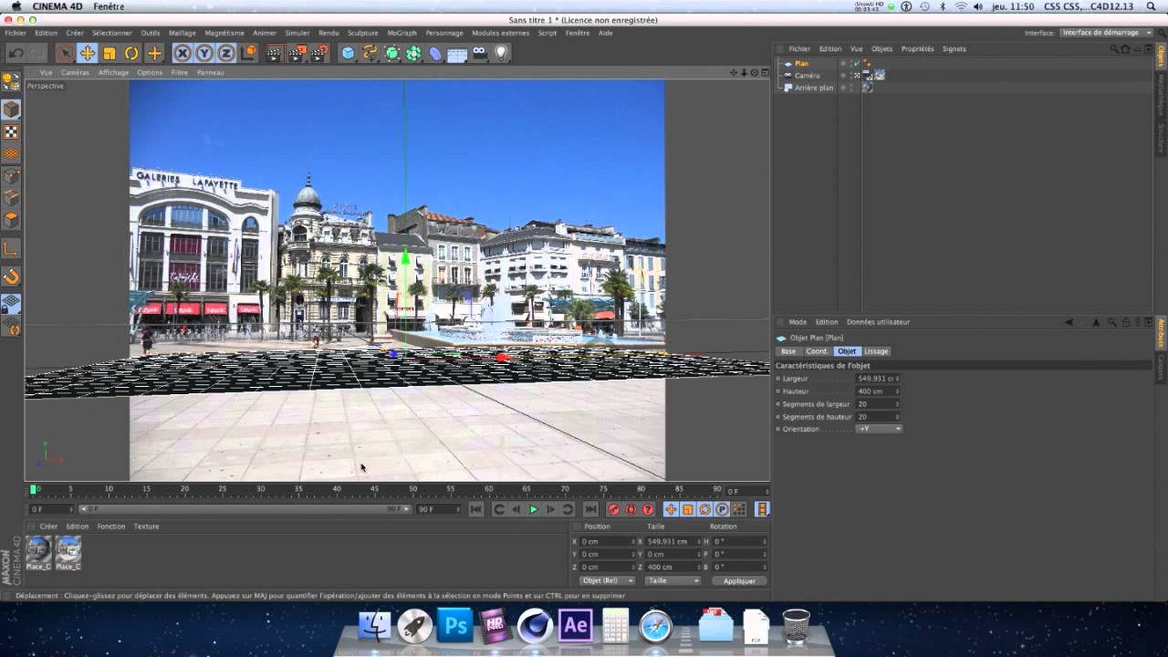 le camera mapping dans cinema 4D - YouTube
