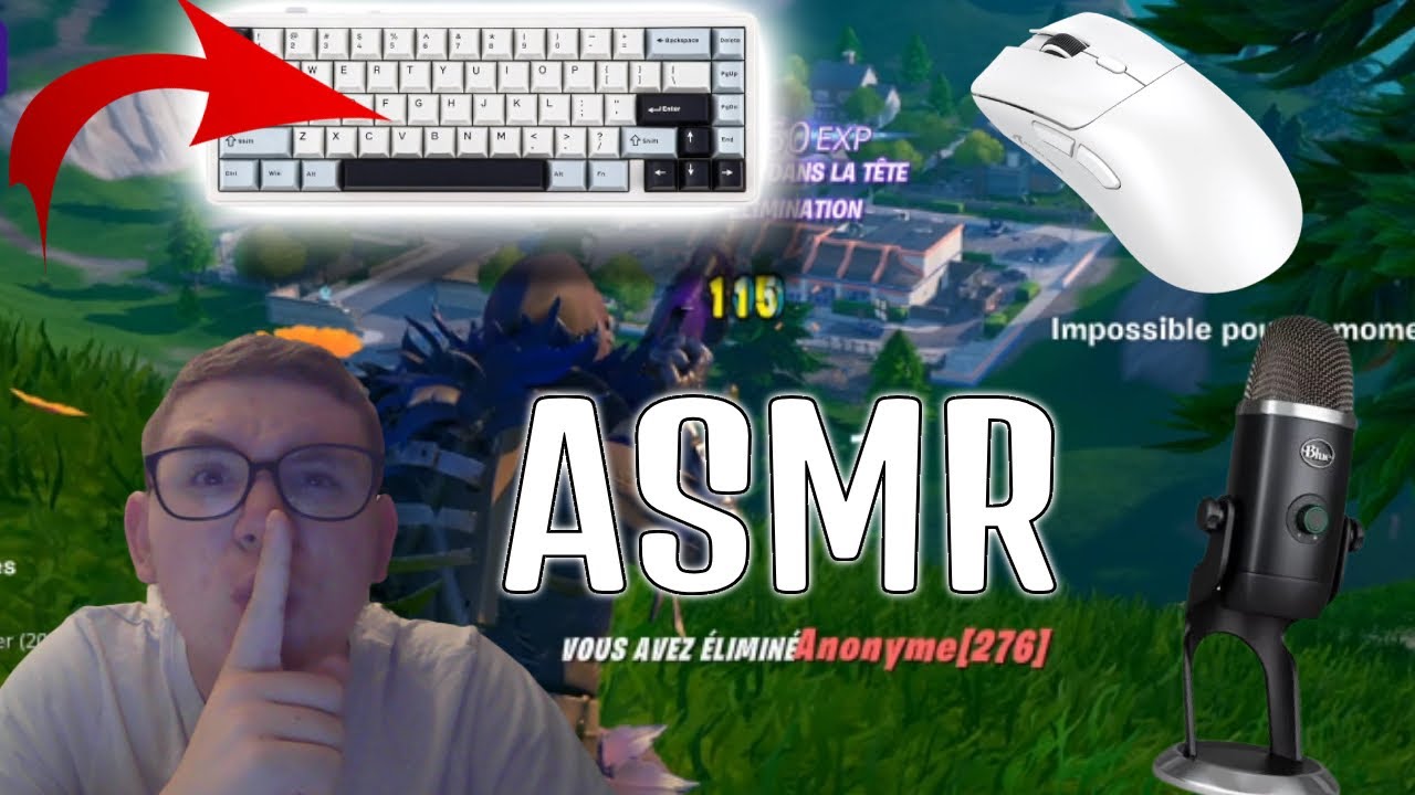ASMR GAMEPLAY FORTNITE - TEST EPOMAKER AULA F65 - YouTube