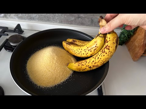 💯 🍌✋ Muz ve 1 Bardak İrmiği Karıştırın.😱 Sonuca Şaşıracak, Lezzetine Bayılacaksın. 🔔