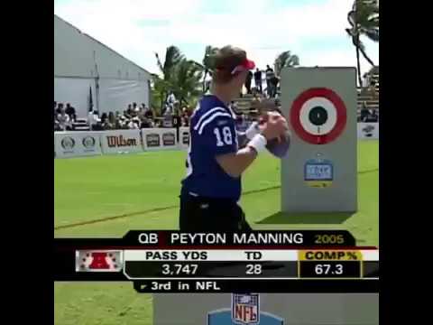 Peyton Manning 2005 Pro Bowl Skills Competition 🎯 - YouTube