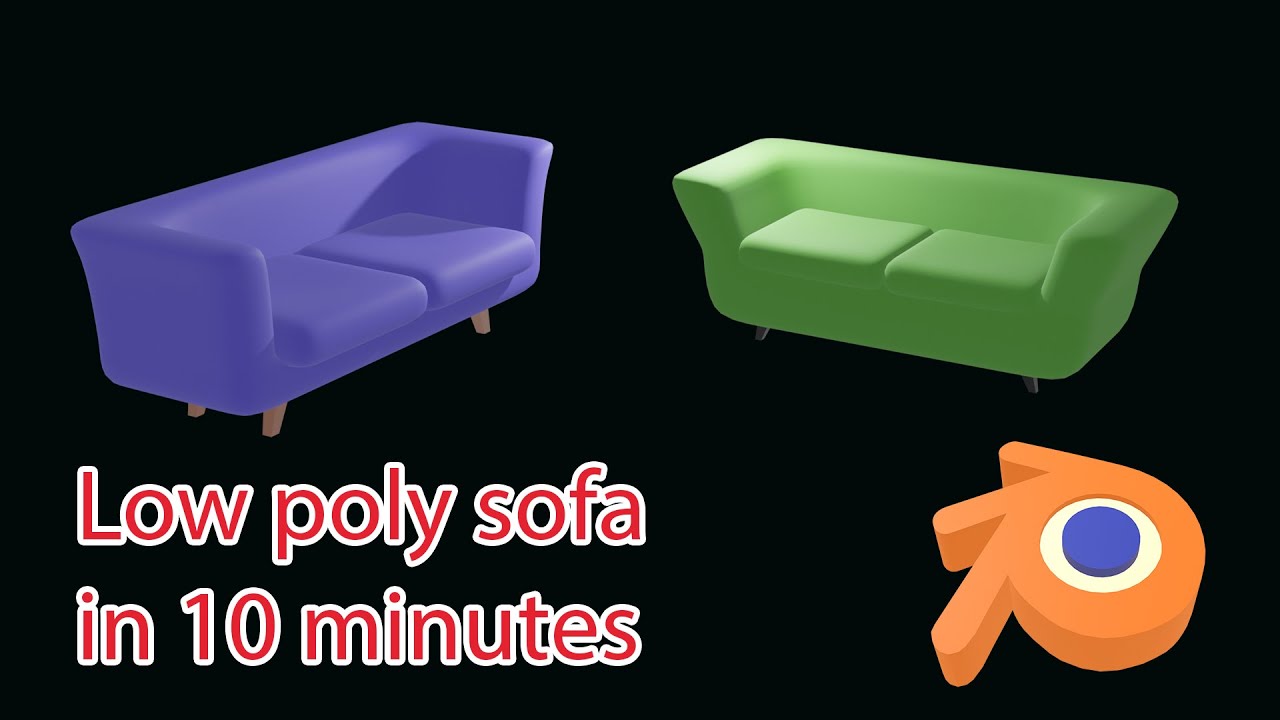 Blender tutorials - model a 3d sofa - YouTube