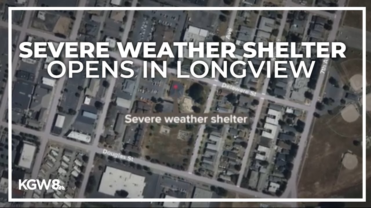 Longview opens severe weather shelter as cold front arrives - YouTube