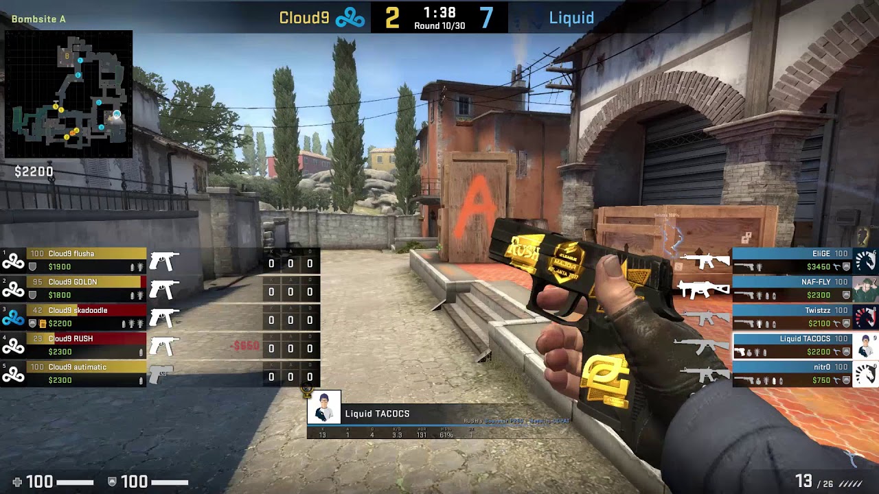 CS:GO POV Demo Liquid TACO (24/10) vs Cloud9 (de_inferno) - YouTube