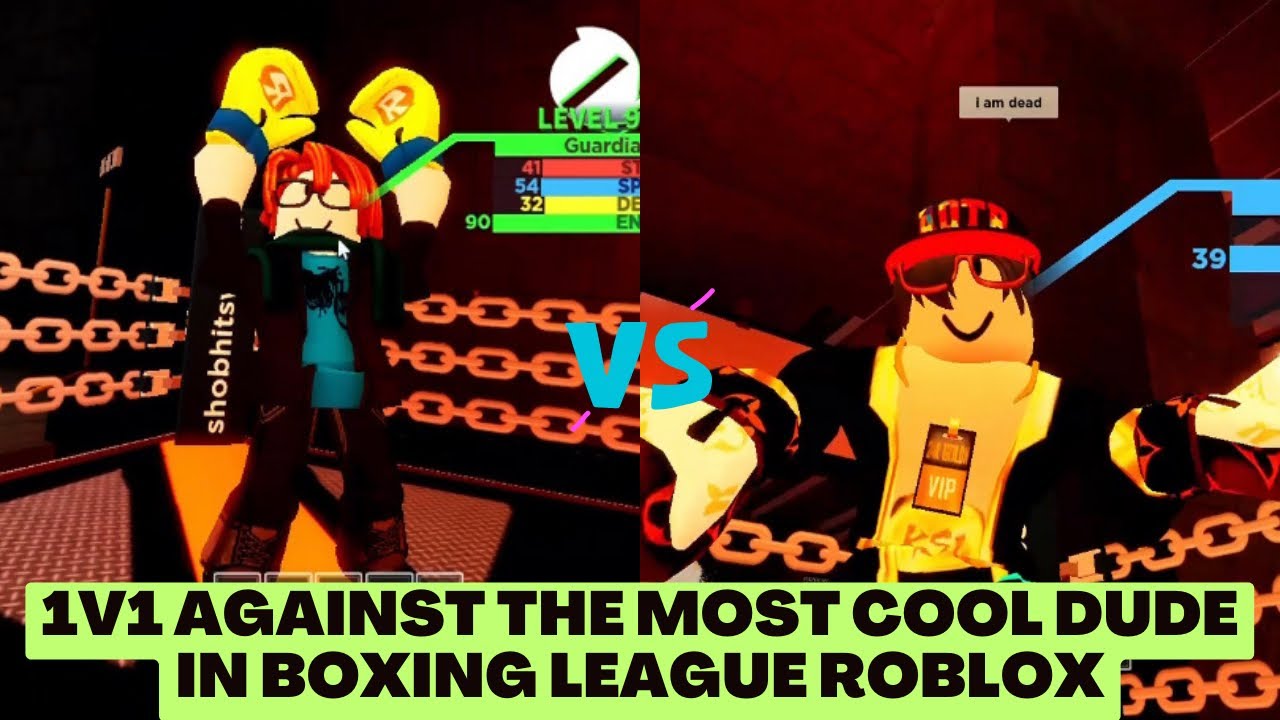 1v1 Against the Most Cool Dude in Boxing League Roblox - YouTube