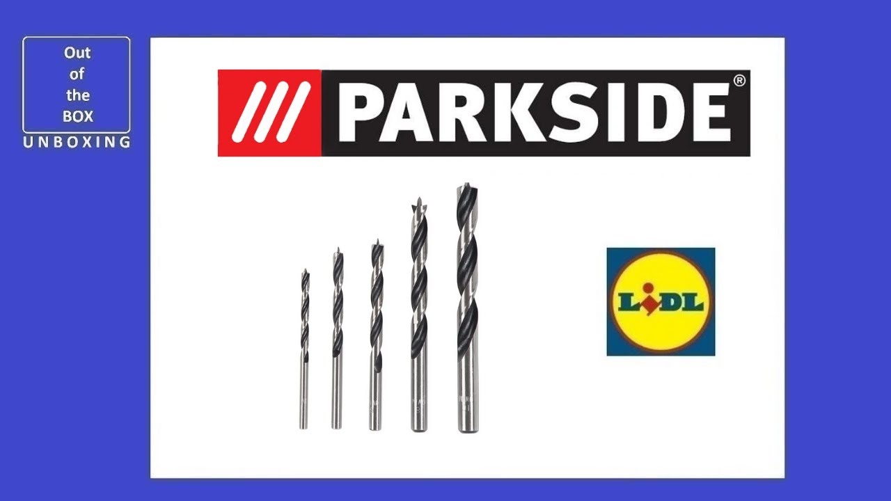 SHORT Presentation Parkside HSS Drill Bir Set PASP 4 A1 (Lidl wood ...