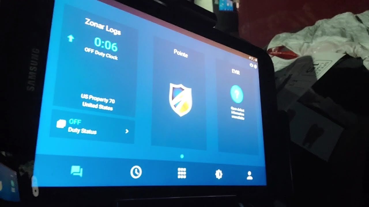 Swift Driver: Quick Look at Electronic logs on the zoner Tablet - YouTube