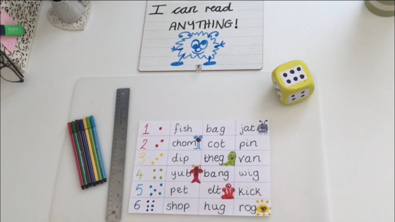 Reception: DIY Reading Game - YouTube