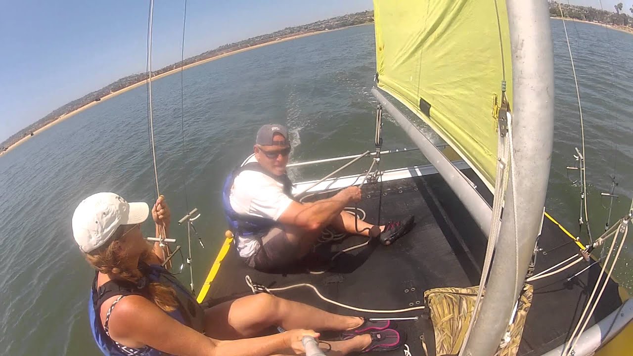 Prindle sailing Mission Bay - YouTube