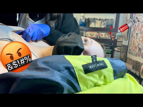 FINALLY GETTING MY CHEST DERMAL PIERCING  *IT WENT BAD*