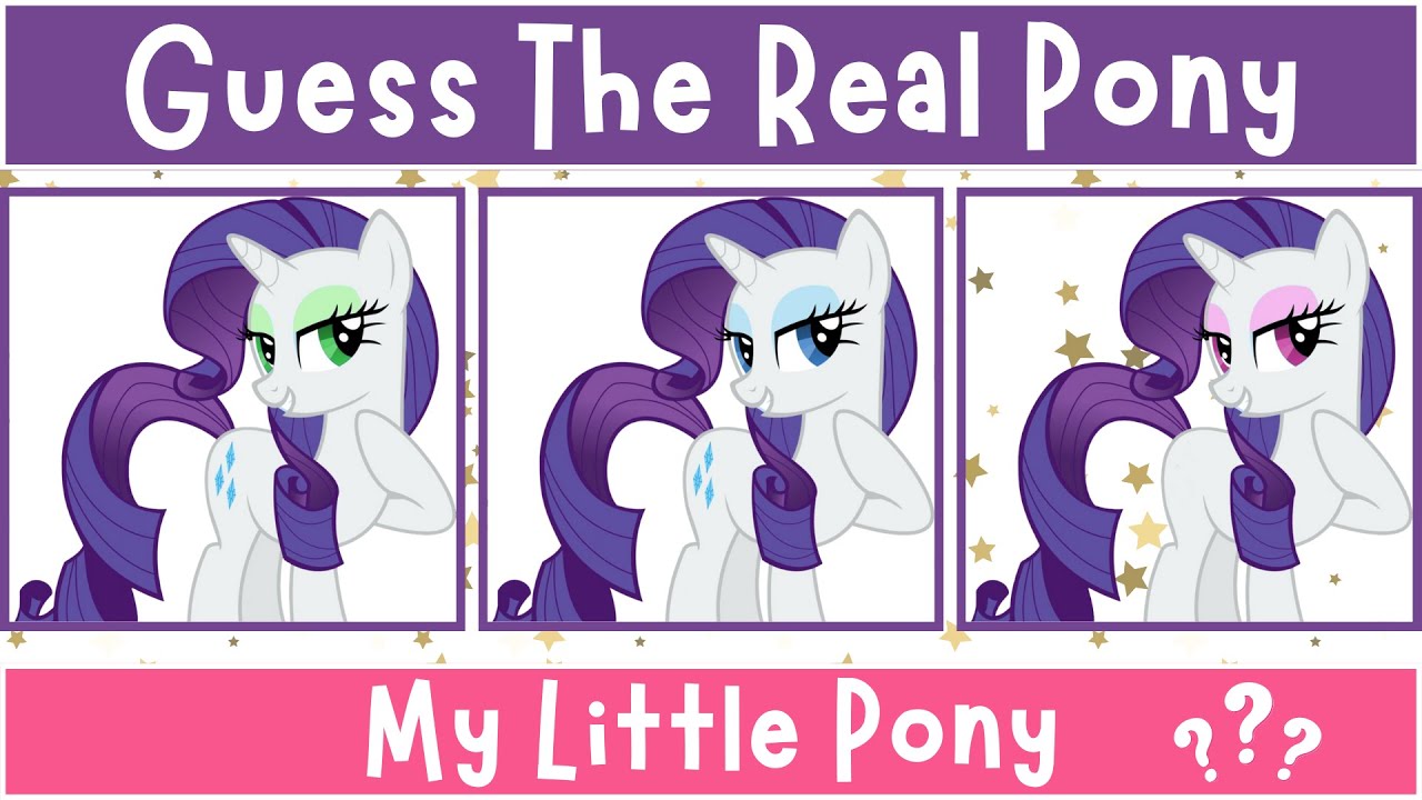 Can You Guess The REAL My Little Pony Character? | MLP Quiz - YouTube