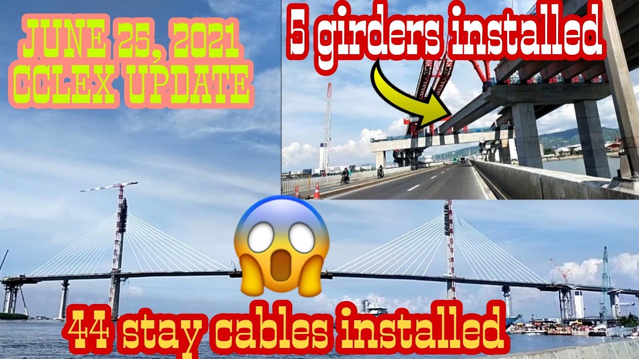 CCLEX UPDATE CEBU-CORDOVA LINK EXPRESSWAY JUNE 25, 2021 | PORTAL BEAM ...